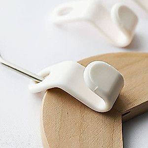 SCRTB Coat Hanger Connection Hook 30 Pcs Clothes Hanger Connector Hooks,Household Space Saving Cascading Connection Hooks for Wardrobe Closet,Mini Cascading Hanger Rack Hooks(WHITE30)