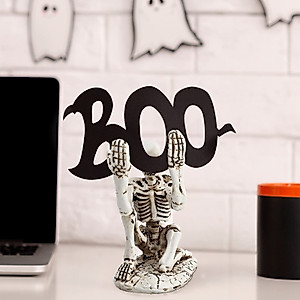 IMIKEYA 1 Pc Skull Pen Holder Skeleton Pen Display Stand Makeup Brush Holder Fountain Pen Holder Skull Display Brush Pen Rack Halloween Display Skeleton Statue for Halloween Home Party Decor