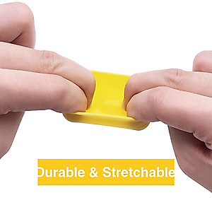 Banana Preserver Silicone Cap Cover to Keep One or More Bananas Fresh| Well Sealed| Stretchable& Durable, 4-Pack-Yellow