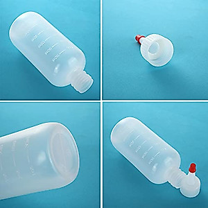 24 Pack 6oz Plastic Squeeze Bottles with Red Tip Caps and Measurement, Leak Proof Refillable Plastic Squeeze Condiment Bottles Container for BBQ, Ketchup, Sauces, Dressing, Syrup, Arts, Crafts, Glue