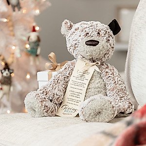 DEMDACO Giving Bear with Corduroy Ear Children's Plush Stuffed Animal Toy