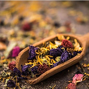 Dried Flowers and Herbs Accessories Decorations 8 Bags Set Dry Flowers Essential Supplies Rose Buds Lavender Chamomile Jasmine Scents for Flower Arrangements Crafts Bath Soap Lip Gloss Making