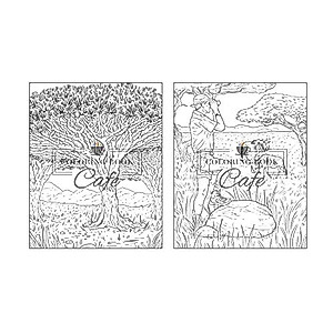 100 Wildlife Scenes: An Adult Coloring Book Featuring 100 Most Beautiful Wildlife Scenes with Animals, Birds and Flowers from Oceans, Jungles, Forests and Savannas