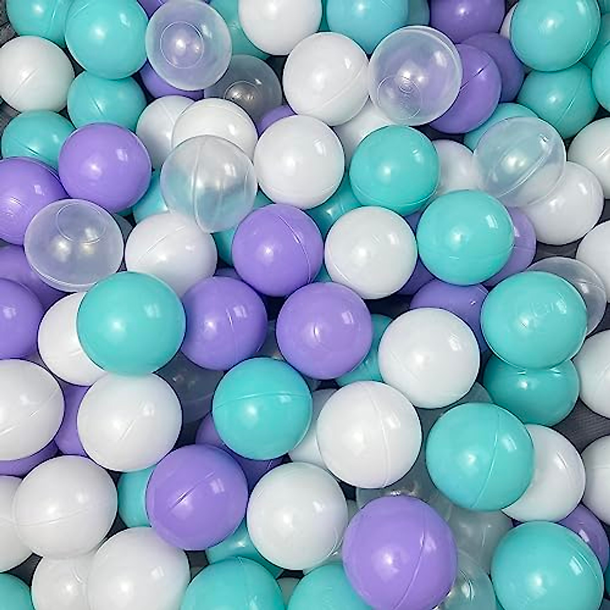 Purple Ball Pit Balls 100 Count Ocean Play Balls for Babies Ball Pits & Playpen,Soft Plastic Pool Balls for Birthday Parties Decorations - Playground Toys Tents Balls Indoor & Outdoor 2.2"