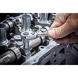 SATA 43-Piece 1/4-Inch Drive SAE and Metric Socket Set, Standard and Deep Sizes, with Ratchet and Other Accessories - ST09007U