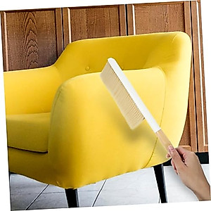 NOLITOY Dust Brush Soft Bristle Hair Brush Soft Brush Whisk Brooms Brush Grubber Carpet Cleaning Brush Cleaning Brushes for Household Use Hair Broom Handheld Broom Sofa Brush Beige The Pet