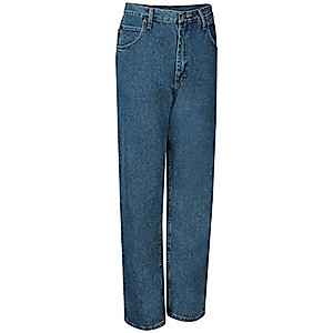 Red Kap mens Relaxed Fit Jeans, Stonewash, 42W x 30L US