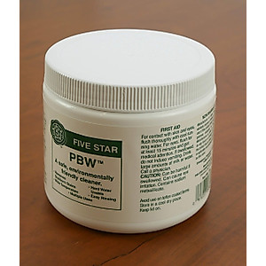 Five Star PBW - 1 lbs - Non-Caustic Alkaline Cleaner, White - pbw1