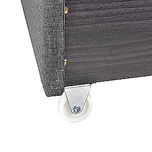 HAUSHECK Queen Size Platform Bed Frame, Upholstered Bed Frames with Button Tufted Headboard, Modern Bedframe for Kids, Teen & Adults, Wooden Slats Support, No Box Spring Needed