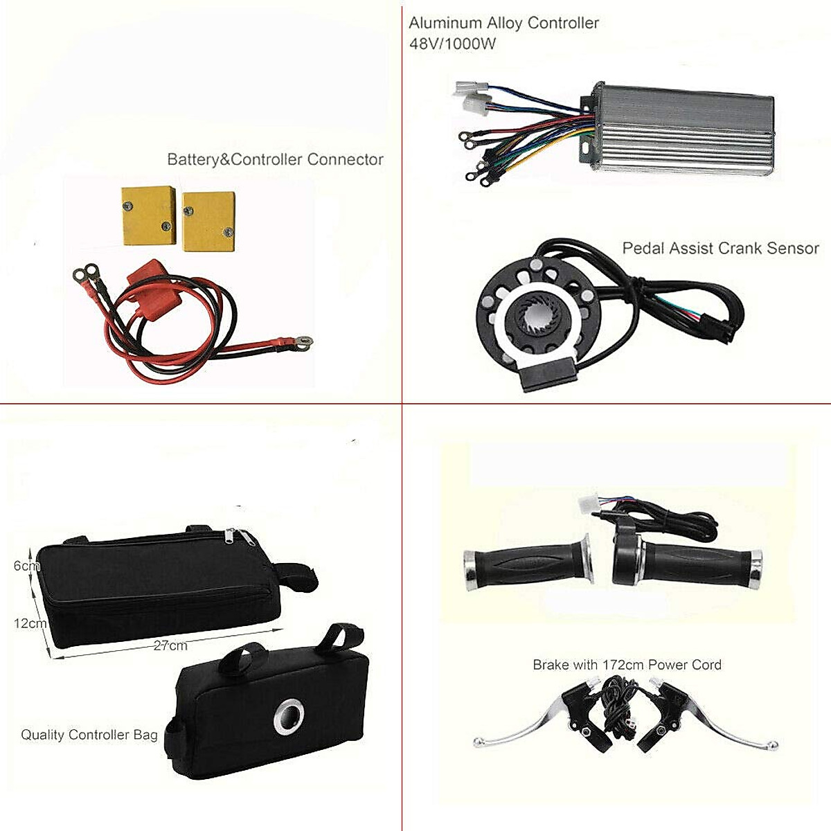 HarBin-Star Electric Bike Conversion Kit, 48V 1000W 28" Rear Wheel Powerful Motor E-Bike Conversion Kit, Electric Bicycle Motor Kit Dual Mode Controller Twist Throttle PAS