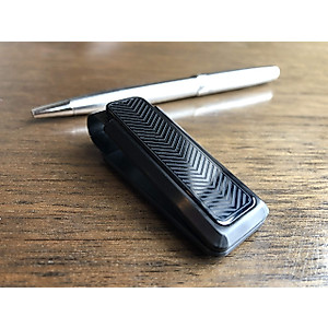 M-Clip Stainless Steel Blackout Money Clip (Chevron) - Cash and Credit Card Holder for Men - Minimalist Slim Wallet Alternative