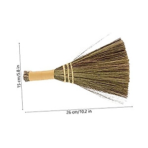 Healeved 1pc Miscanthus Small Broom Table Hand Broom Easter Rabbit Ear Car Sofa Sweeping Broom Sweeping Broom Sofa Floor Cleaning Broom Mini Dreses Cleaning Supplies Copper Wire Khaki