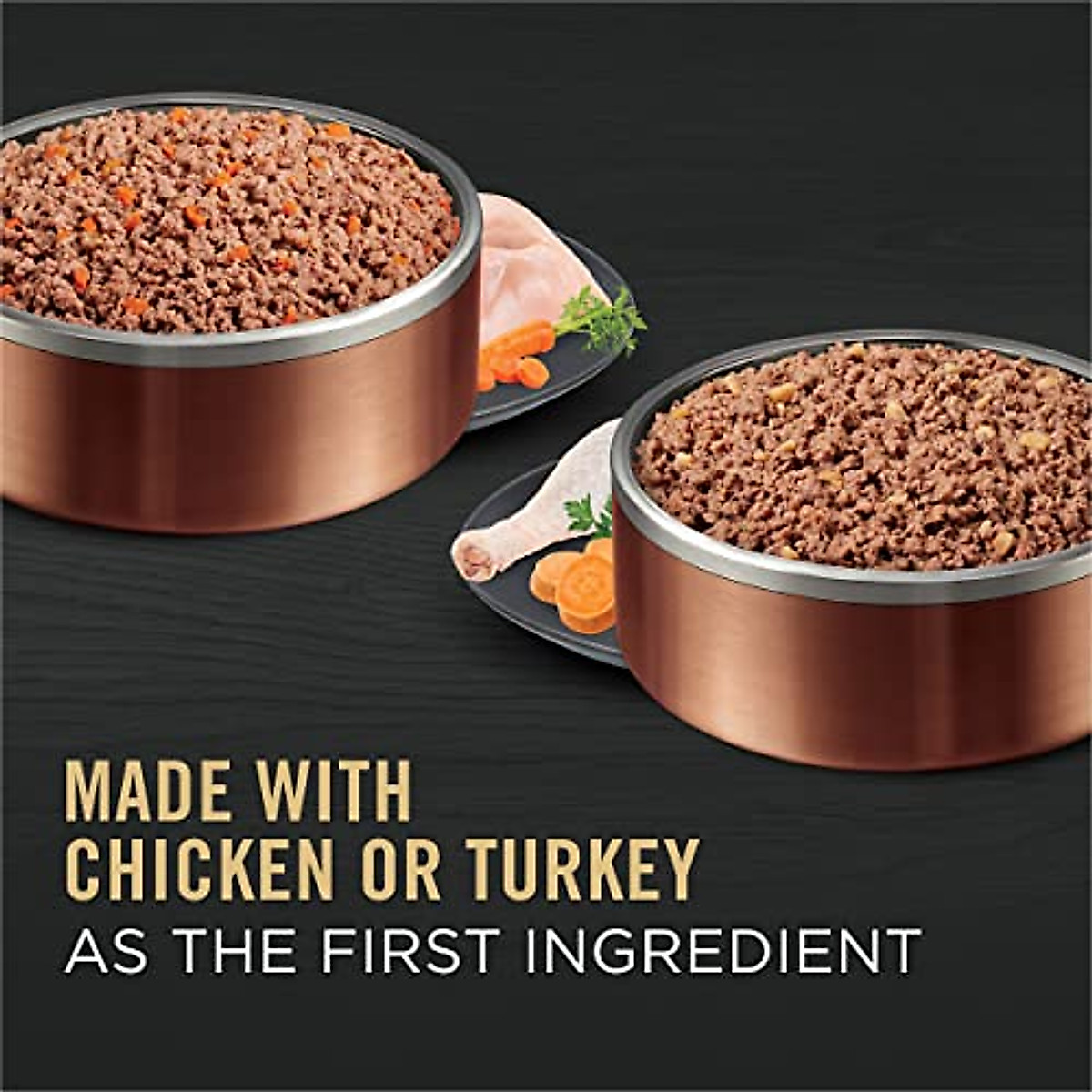 Purina Pro Plan Grain Free Wet Dog Food Variety Pack, Grain Free Chicken and Turkey Entrees - (12) 13 oz. Cans