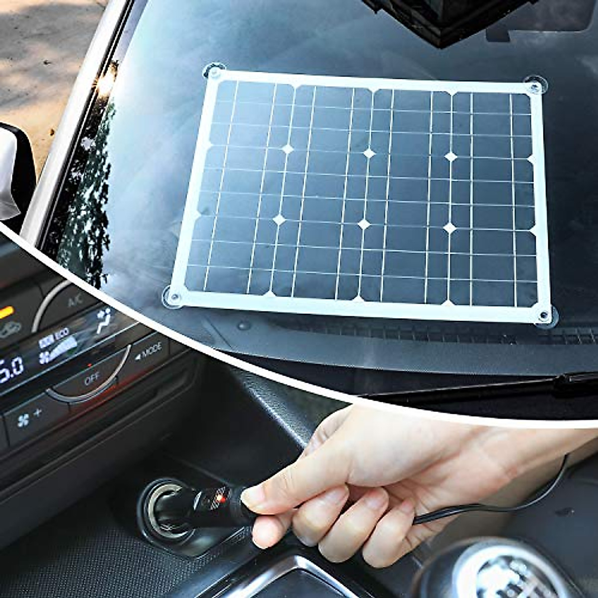 Himino 40W Solar Panel Kit 40W 12V Monocrystalline Battery Charger ...