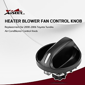 Xislet 3Pcs Tundra AC Knobs Replacement Compatible with 2000 2001 2002 2003 2004 2005 2006 Tundra AC Air Conditioner Heater Blower Fan Control Knob 55905-0C010, 559050C010