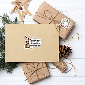 200PCS Thank You for Supporting Easter Bunny Stickers,Cute Small Business Envelopes Stickers for Handmade Goods Business Packages,Easter Day Theme Small Shop Business Stickers for Envelopes Seals