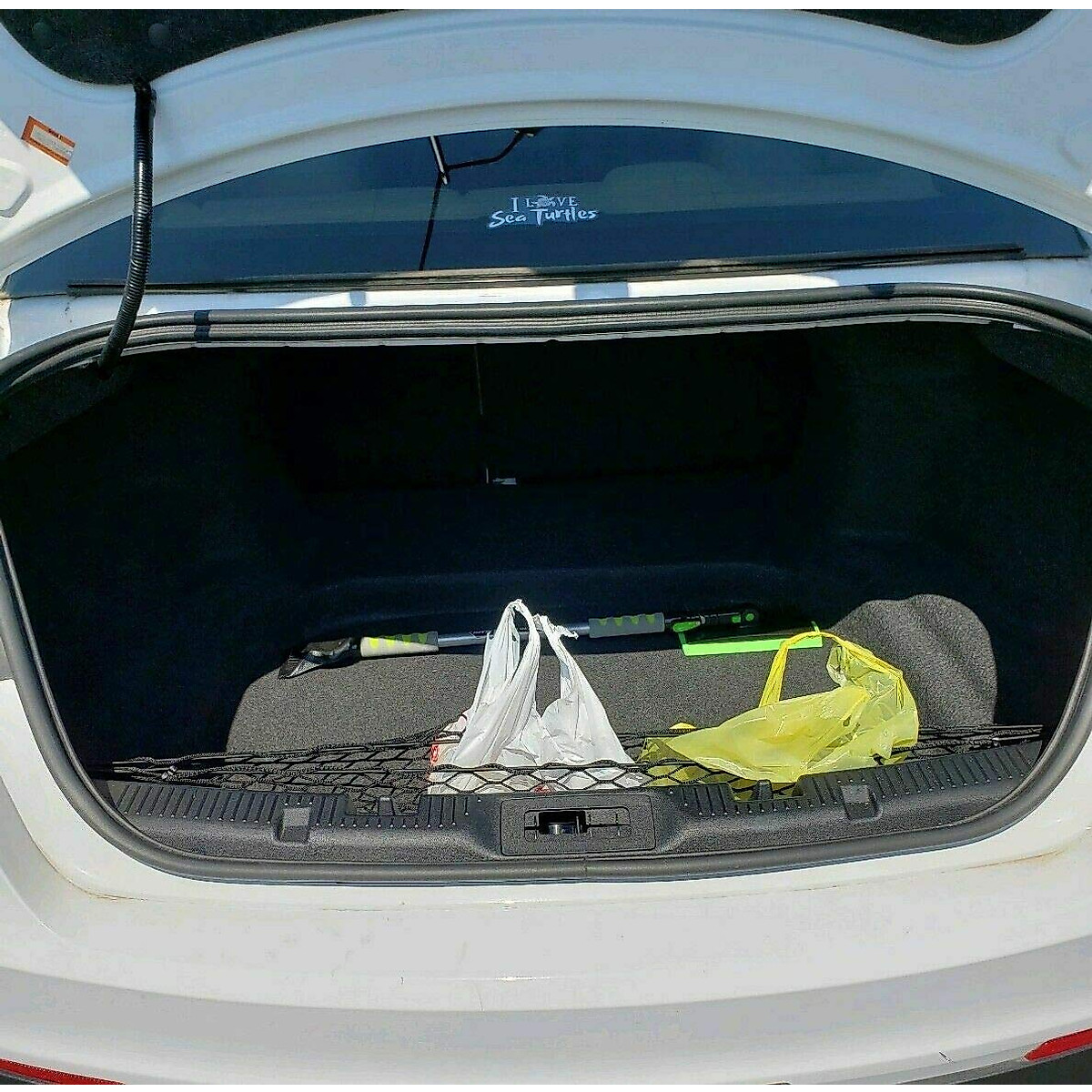 EACCESSORIES EA Trunk Organizer for Ford Taurus 2007-2019 & Mercury Sable 2008-2009 – Mesh Car Trunk Organizer – Cargo Net for Sedans – Nylon Mesh Netting – Compatible with Taurus & Sable