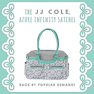 JJ Cole Satchel Diaper Bag, Azure Infinity