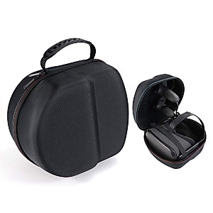 LAMASA Hard Carrying case for Oculus Quest VR Gaming Headset and Quest Controllers Accessories Waterproof Carrying Bag (Black)