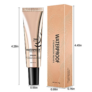 Erinde Eye Primer Eyeshadow Base, Matte Eyelid Primer Makeup, Nude Cream Eye Shadow Primer For Mature Skin, Waterproof, Long-Lasting, Makeup Primer For Face, Cruelty-Free, 2PCS