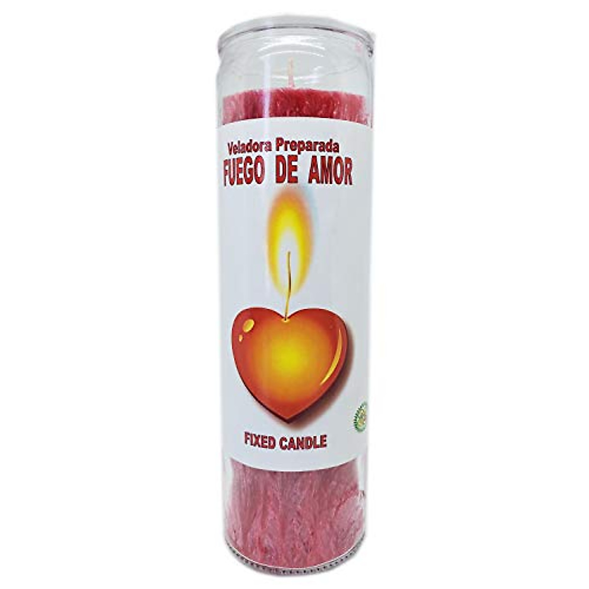 Indio Products Fire of Love Candle (Fuego De Amor)-Spiritual Magick Spell Esoteric Palm Wax Candle