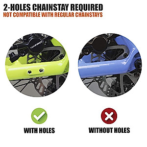 BV Bike Kickstand - Mountain Bike Kick Stand for 24-29" Bicycles - Adjustable Length, Non-Slip Sole, Aluminum Alloy Material - Black Bicycle Kickstand