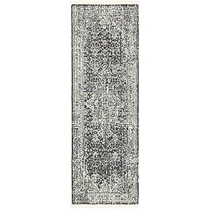Unique Loom Baracoa Collection Area Rug - La Cabana (2' 2" x 6' 1" Runner, Fume Gray/ Brown)