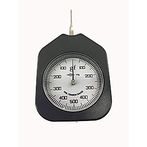 HFBTE ATG-500-1 Single Pointer Tension Meter Gauge Tester with Pocket Size 100-500-100g Measurement Range Gram Force Meter