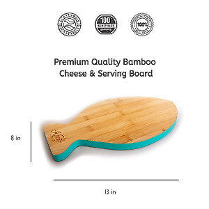 Premium Bamboo Cutting Board, Cheese board, Charcuterie, Serving Platter, By Kozy Kitchen- protective, Stylish, Eco-friendly Great for Parties