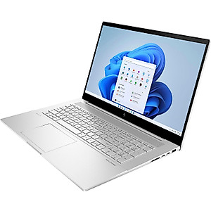 HP Envy 17T 17.3" FHD Touchscreen Business Laptop (Intel 12-core i7-1260P, 64GB RAM, 2TB PCIe SSD) Thunderbolt 4, Backlit Keyboard, Webcam, Wi-Fi 6E, Bluetooth, IST SD Card, Win 11 Pro, 2024, Silver