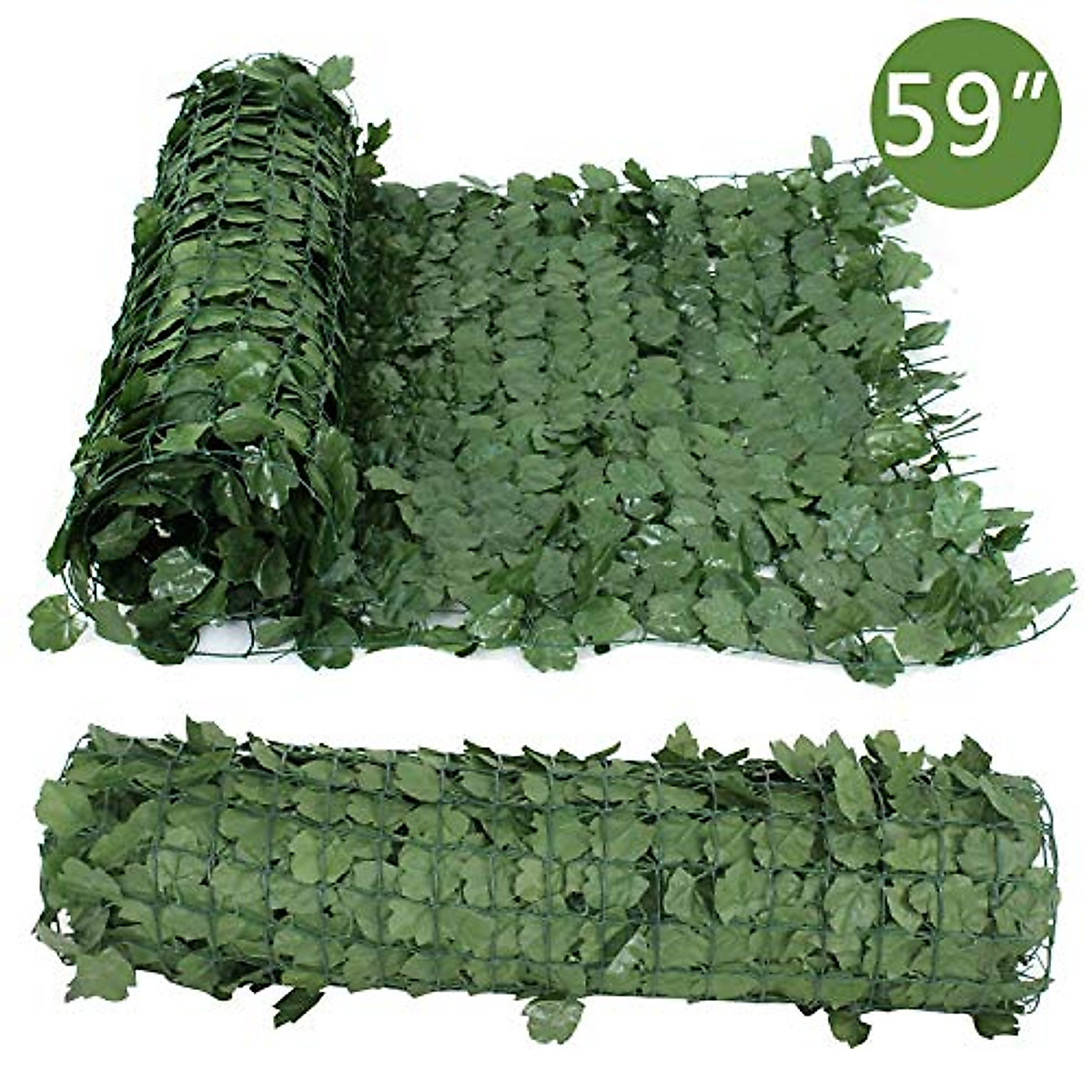 BBBUY 94 L x 59 H inch Artificial Faux Ivy Hedge Privacy Fence Screen for Outdoor Decor, Garden, Yard