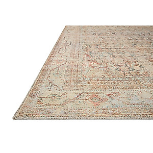 Loloi II Adrian Collection ADR-01 Area Rug 7'-6" x 9'-6" Natural/Apricot Rectangular 0.19" Thick
