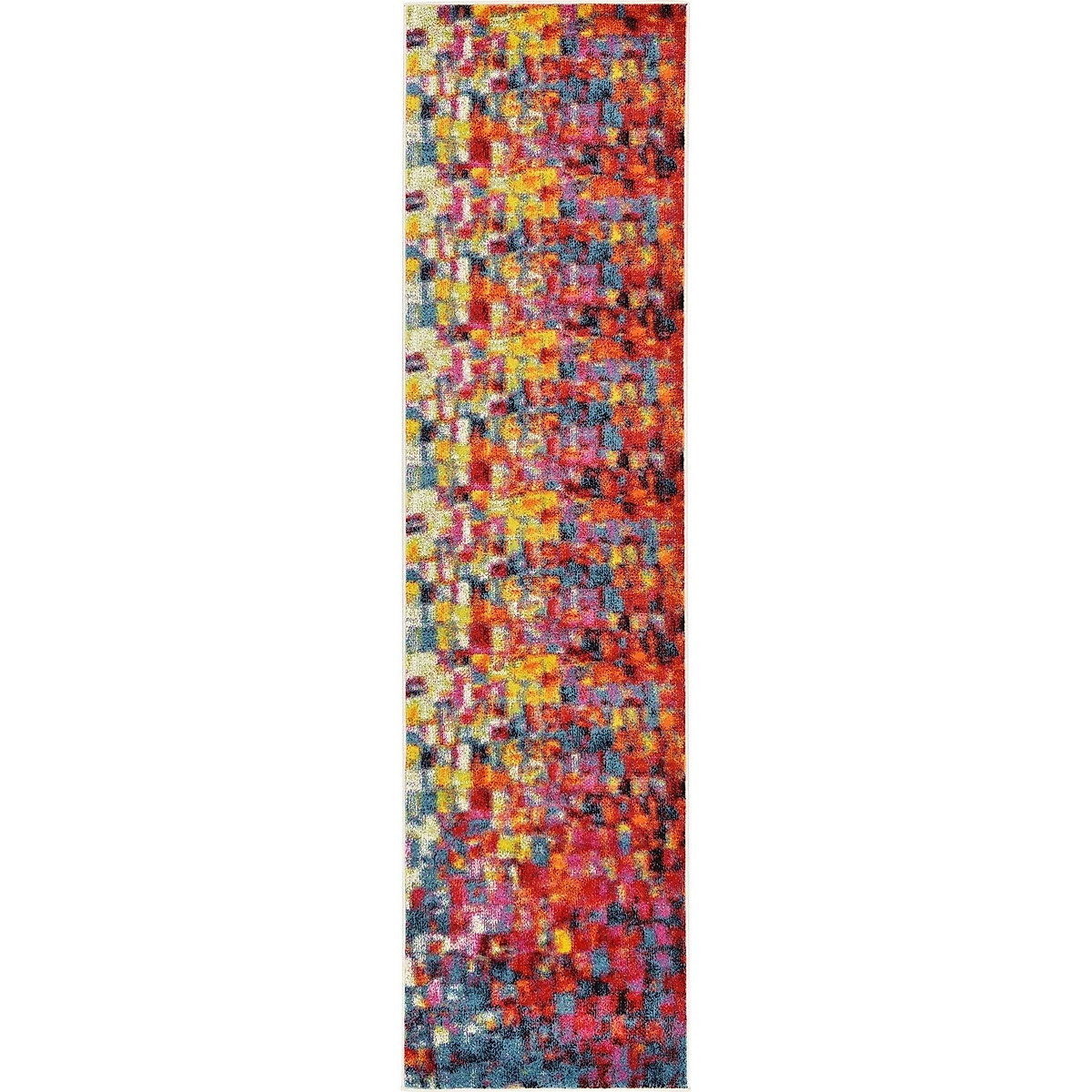 Unique Loom Lyon Collection Bright Modern Abstract Area Rug, 5 ft x 8 ft, Multi/Blue