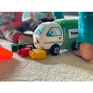 Slumberbuds Tommy The Trash Truck - Soft Baby Boy Toys, Cute and Cuddly Garbage Truck Toys, Baby Boy Toys 6 to 12 Months, Kids Gift for Birthday, Christmas & More