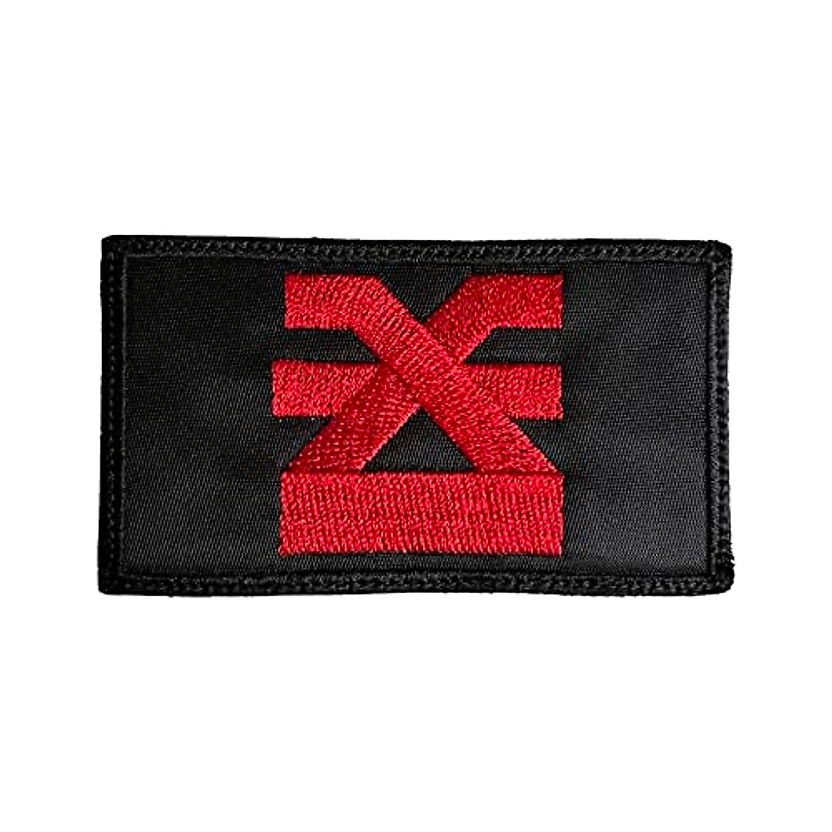 Warhammer 40K Khorne Logo Patch Black/Red - Funny Tactical Military Morale Embroidered Patch Hook Fastener Backing