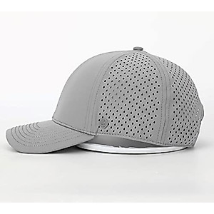 ANKOR Ultra Performance Water-Resistant Baseball Hat | Sweat Resistant | Breathable | Golf | Boat | Beach | Lake | Workout | Fishing |Everyday | Minimalist | Men and Women (Gray)