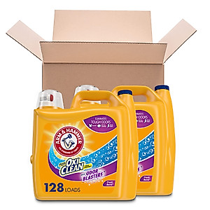 Arm & Hammer Plus Oxiclean Odor Blasters Fresh Burst, Liquid Laundry Detergent, 224 Fl Oz - Pack of 2