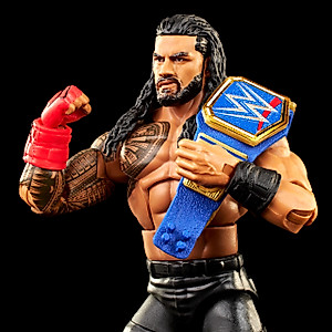 Mattel WWE Roman Reigns Elite Collection Action Figure with Accessories, Articulation & Life-like Detail, Collectible Toy, 6-inch