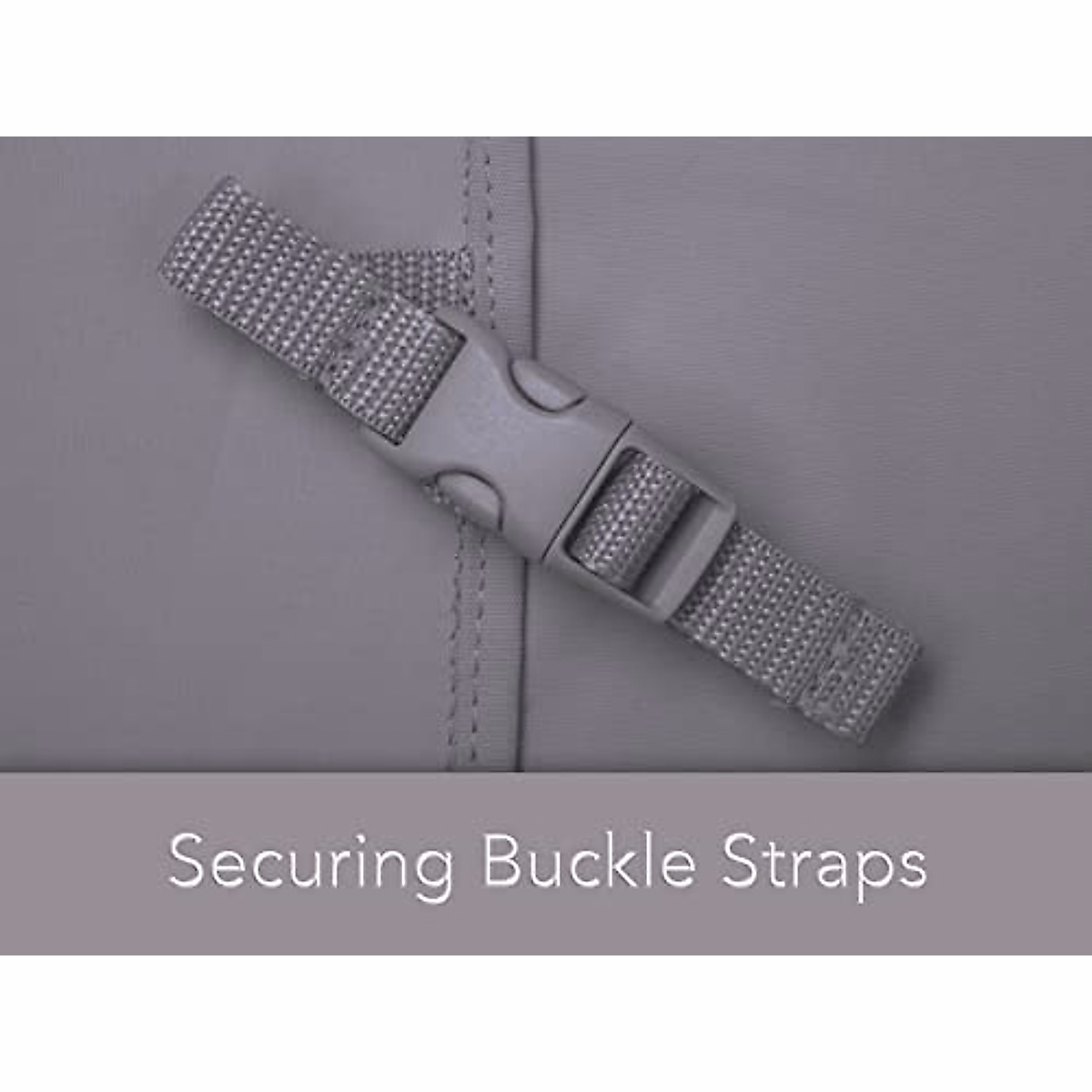 Covermates Round Accent Table Cover - Water-Resistant Polyester, Mesh Ventilation, Patio Table Covers-Charcoal