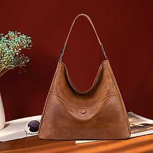 Montana West Large Hobo Bag for Women Large Shoulder Purses and Handbags Tote Purse MWW37-G918 BR