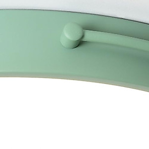 Green Simple and Atmospheric Round Ceiling Lamp Creative And Warm Log Decorative Hanging Lamp Boys Girls Bedroom Study Room Dining Room Kindergarten Flush Mount Ceiling Light Fixture ( Color : White l