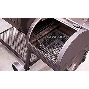 Total Control ® BBQ Charcoal Basket smoker pit fire box basket 12 x 10 x 6 Laser Cut - HEAVY DUTY