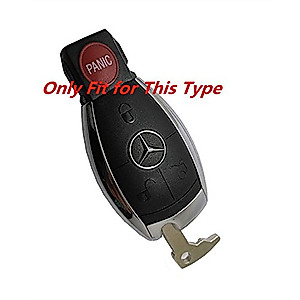 KAWIHEN Uncut Transponder Ignition Key Blank Keyless Remote Key Fob Replacement for Mercedes Benz 4 Buttons IYZ3312