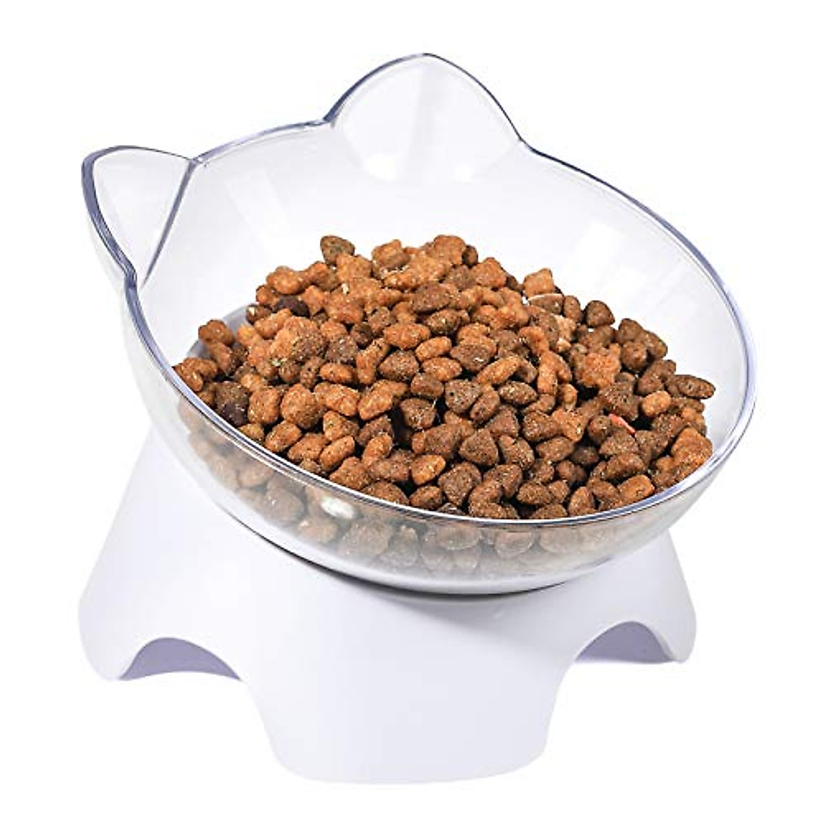 MILIFUN Cat Bowl, Anti Spill Tilted Cat Food Bowls, Whisker Fatigue Elevated Cat Bowls, Set for Cat and Puppy, Cat Bowl Holds About 1 Cup of Pet Food