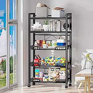 COVAODQ 5-Shelf Storage Shelf Wire Shelving Unit Metal Shelves Unit Storage