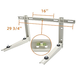 JEACENT Outdoor Wall Mounting Bracket for Ductless Mini Split Air Conditioner Heat Pump Systems, Universal, 9000-36000 Btu Condenser