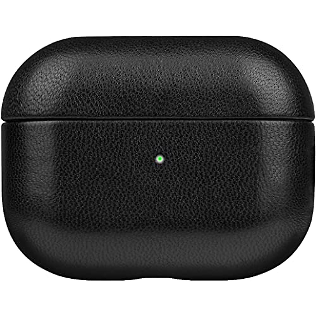 AirPods Pro Genuine Leather Case, Lopie Handmade Series AirPods Pro Cover Protective Skin, Portable Shockproof Shell Dust/Dirt Proof Case for Air Pods Pro (Not for AirPods Pro 2nd Gen) - Black