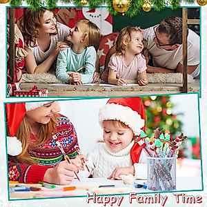 Christmas Multi Point Stackable Push Pencil with Christmas Santa Claus, Christmas Tree, Snowman, Elk for Kids Classroom Rewards, Christmas Favors Prize Stuffers (24 Pieces)