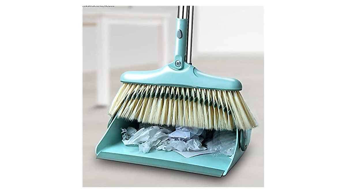 DOUBA Broom and Dustpan Set for Easy Cleaning