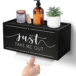 Solid Wood Paper Towel Dispenser Wall Mounted,Folded Paper Towel Holder with Lid Countertop,Commercial C-Fold, Z-Fold, Trifold Hand Folded Paper Towel Holder Dispenser for Bathroom,Kitchen,Office